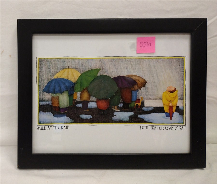 BETH HENDRICKSON LOGAN SMILE AT THE RAIN PRINT