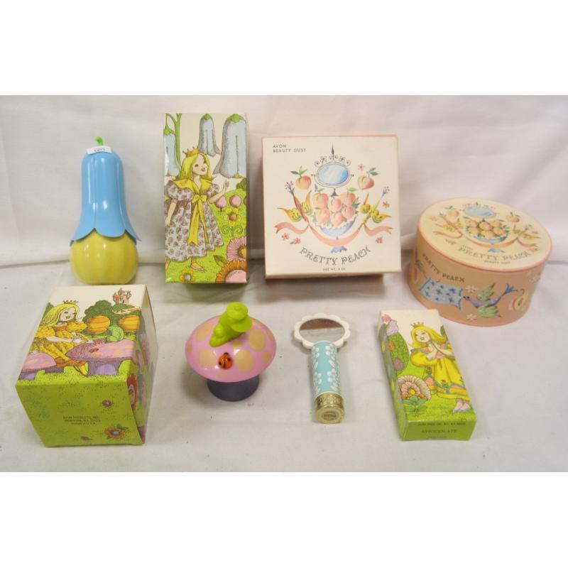 FOUR VINTAGE AVON CHILDREN'S HER PRETTINESS BOXES