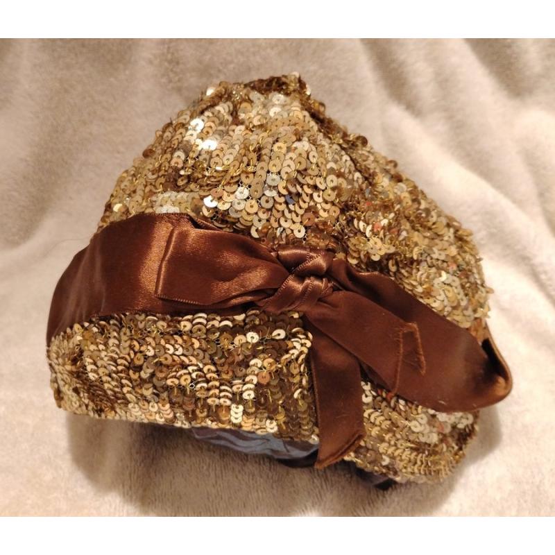 PALMERE MODEL PARIS-NEW YORK DECO SEQUINED SKULL CAP